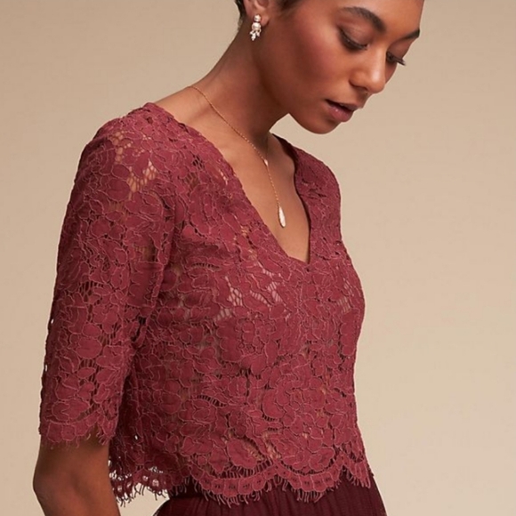 Jenny Yoo | Tops | Bhldn Jenny Yoo Collection Libby Lace Topper | Poshmark